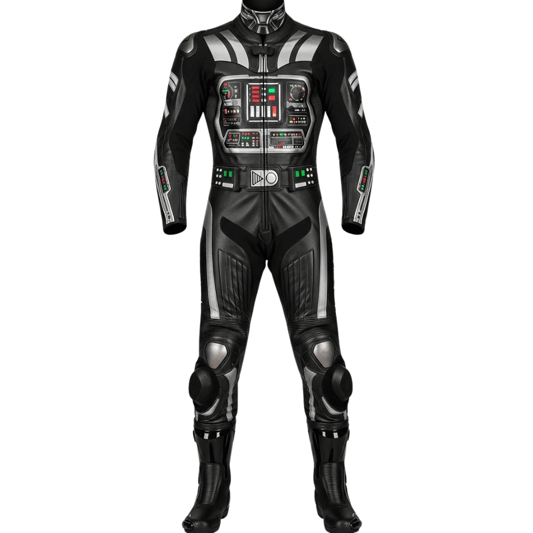Darth Vader Motorcycle Leather Suit | Pro Race Fit Armor – Turbo Racegear
