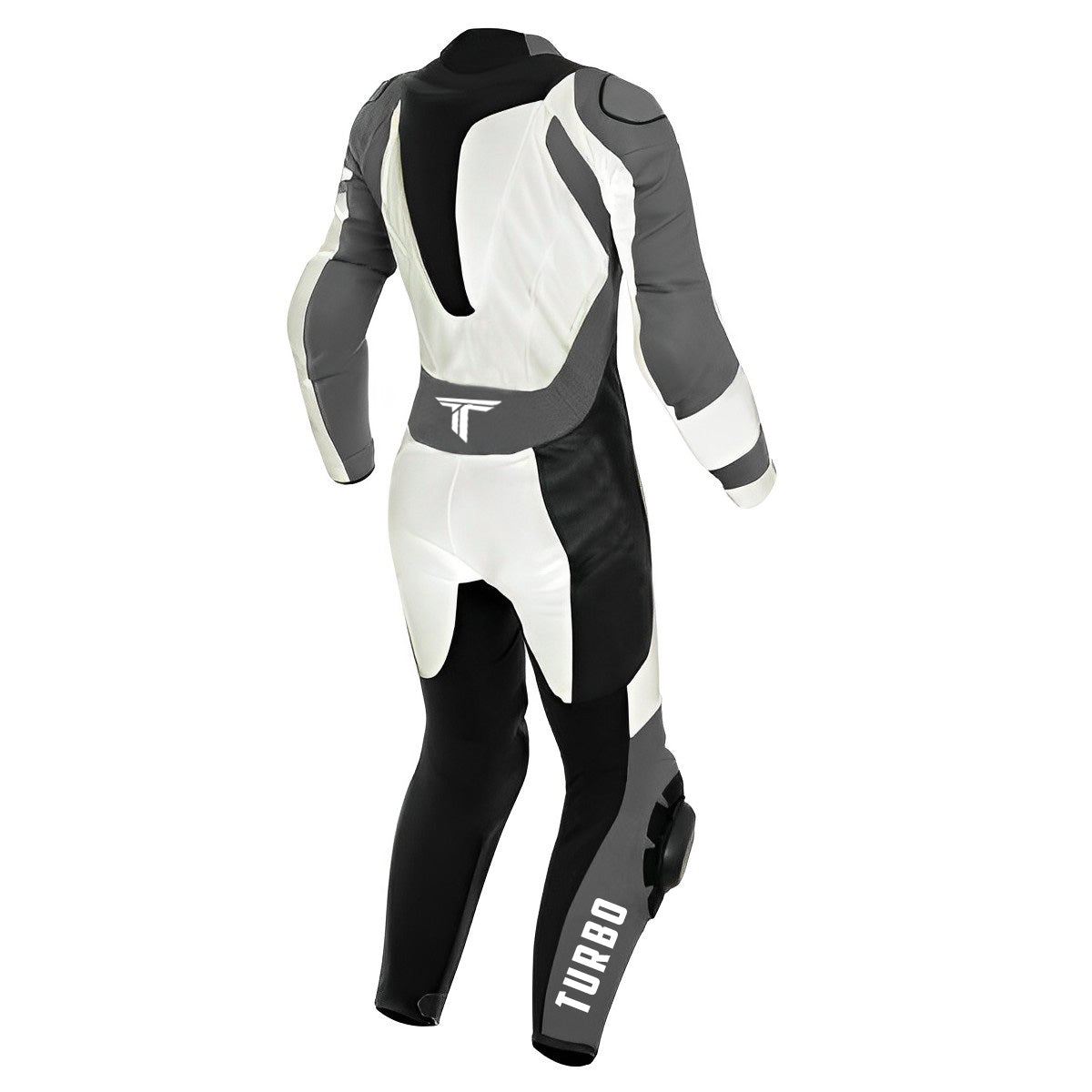 Turbo White & Grey Female Motorcycle Race Suit – Turbo Racegear