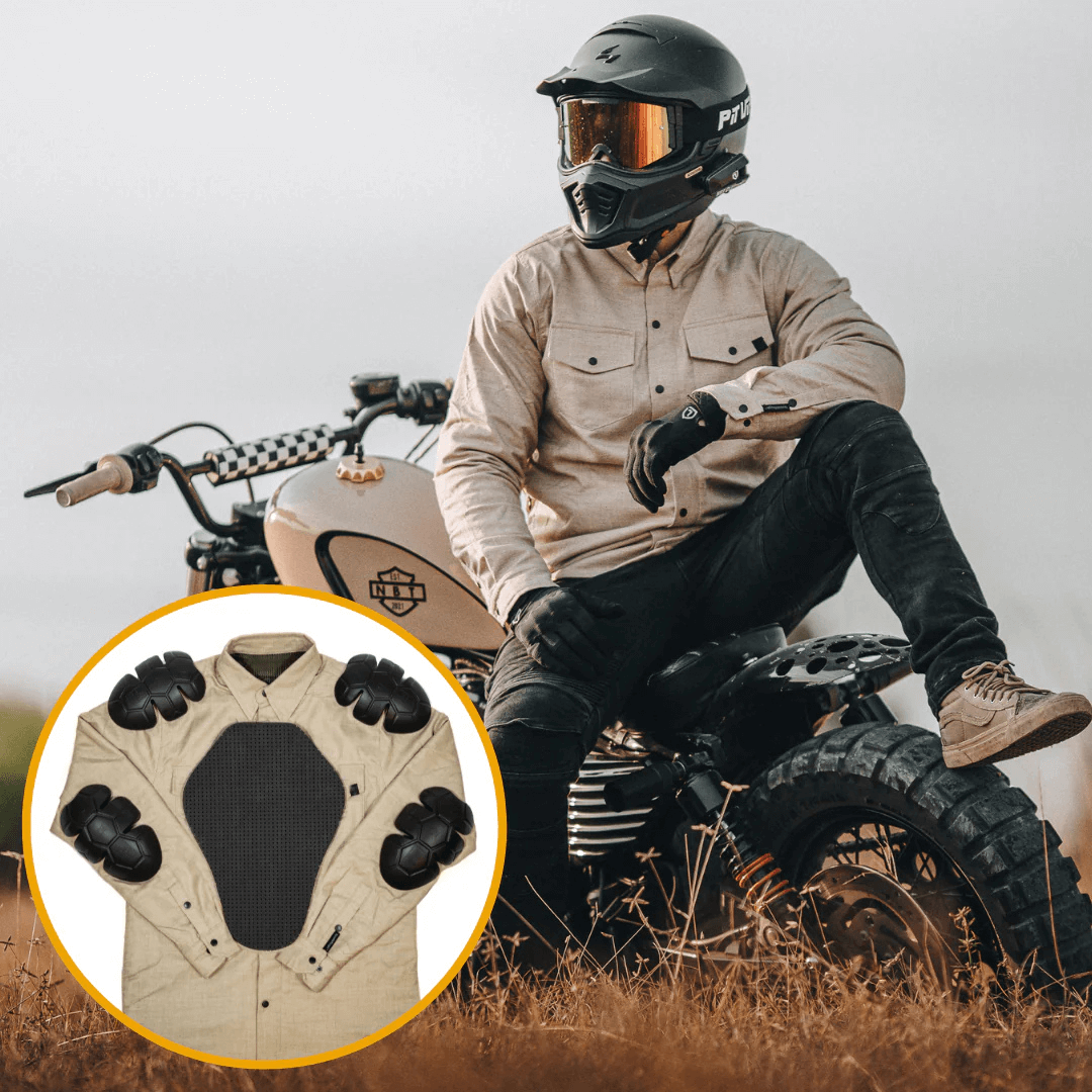 CE Armored Motorcycle Flannel Shirt – Turbo Racegear